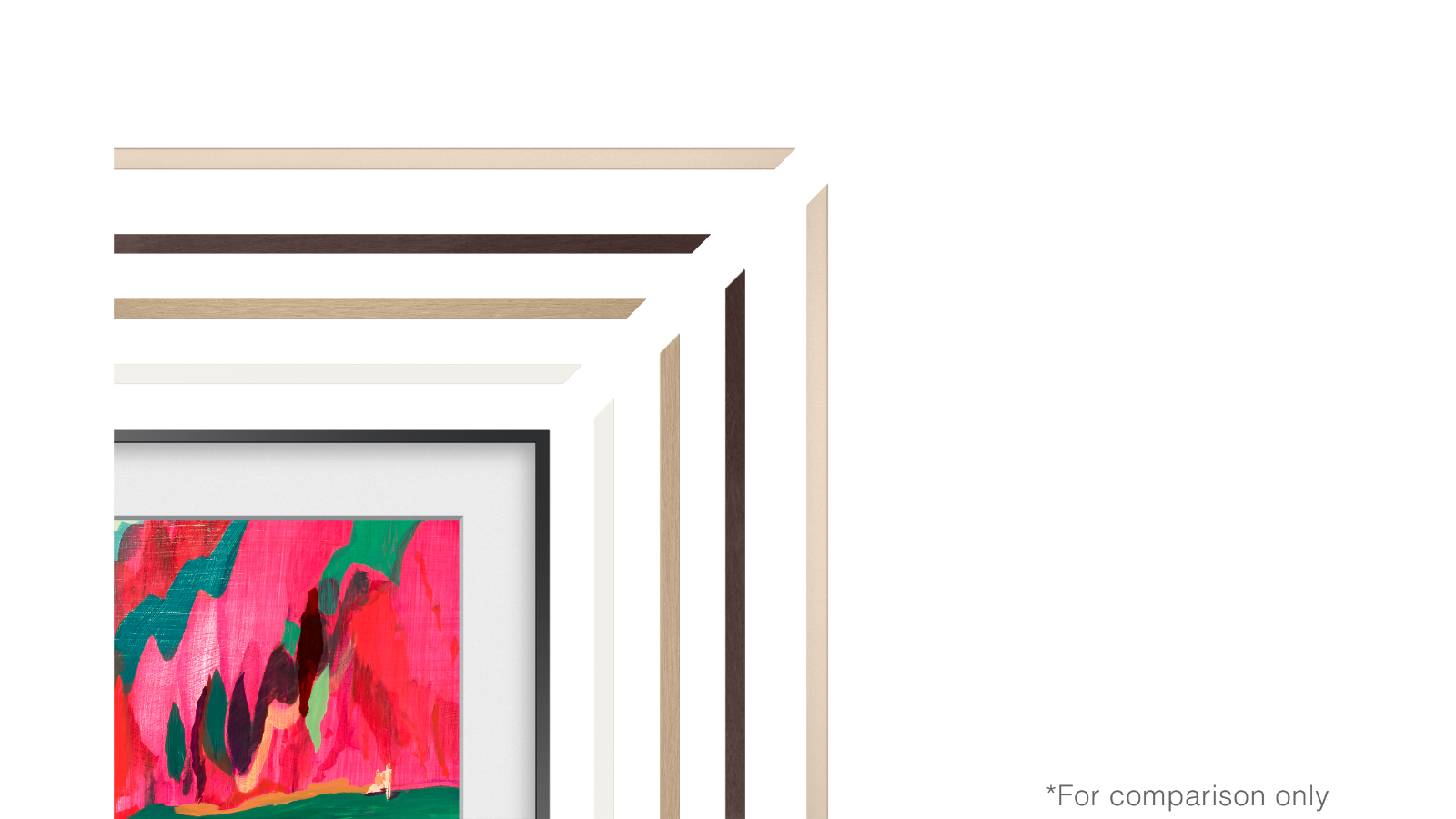 Samsung 75-inch Frame Pro Bezel - Teak | Harvey Norman