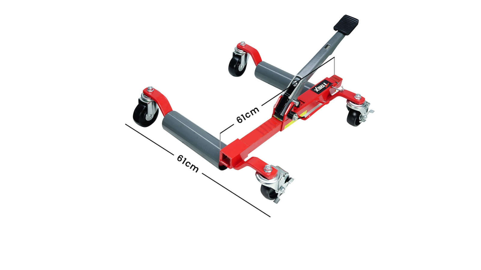 T-Rex Mechanical Ratcheting Foot Pedal Wheel Dolly For Auto Car Moving ...