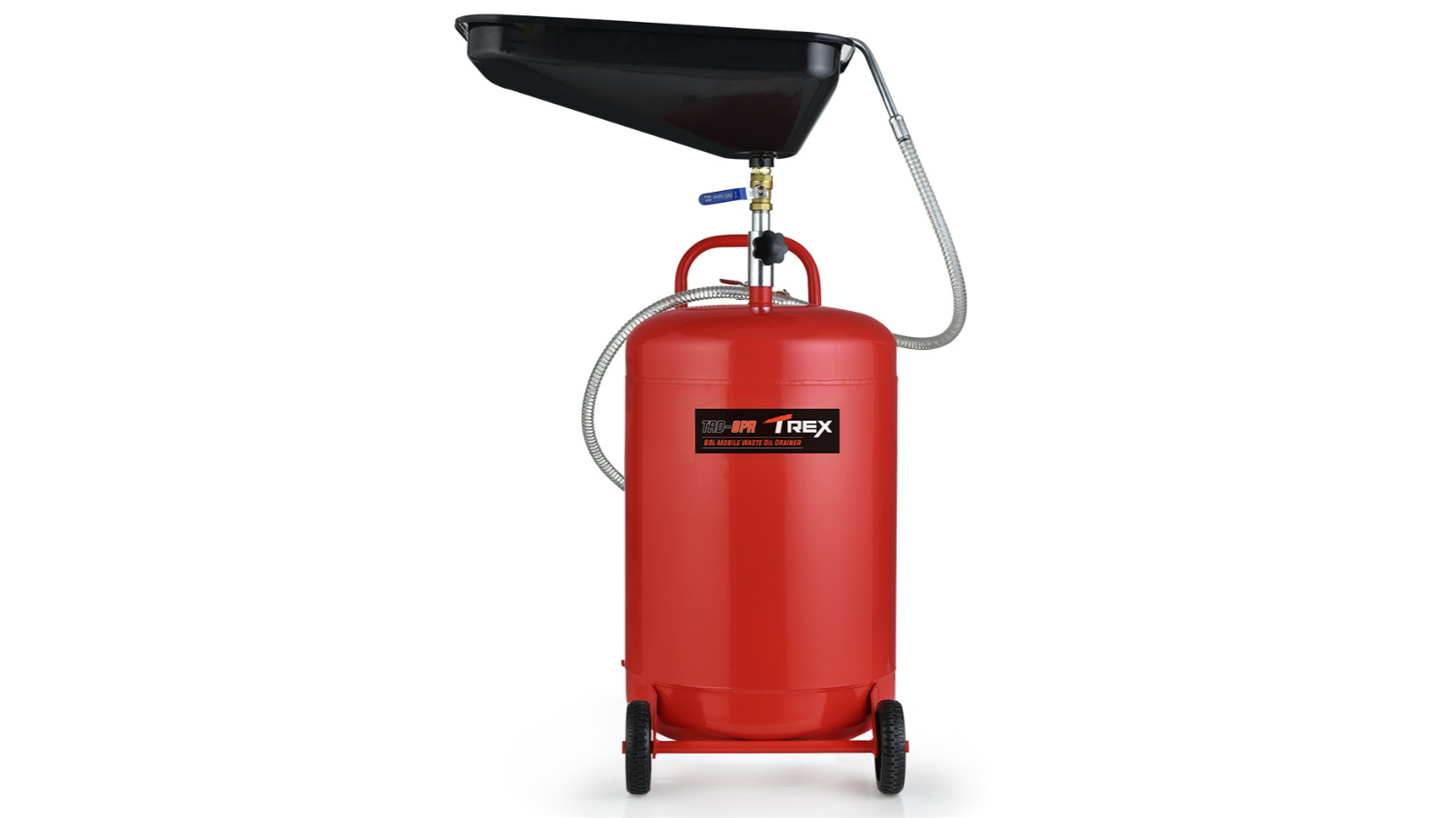 T-REX Telescopic Mobile Waste Oil Drainer with Air Compressor Fitting ...