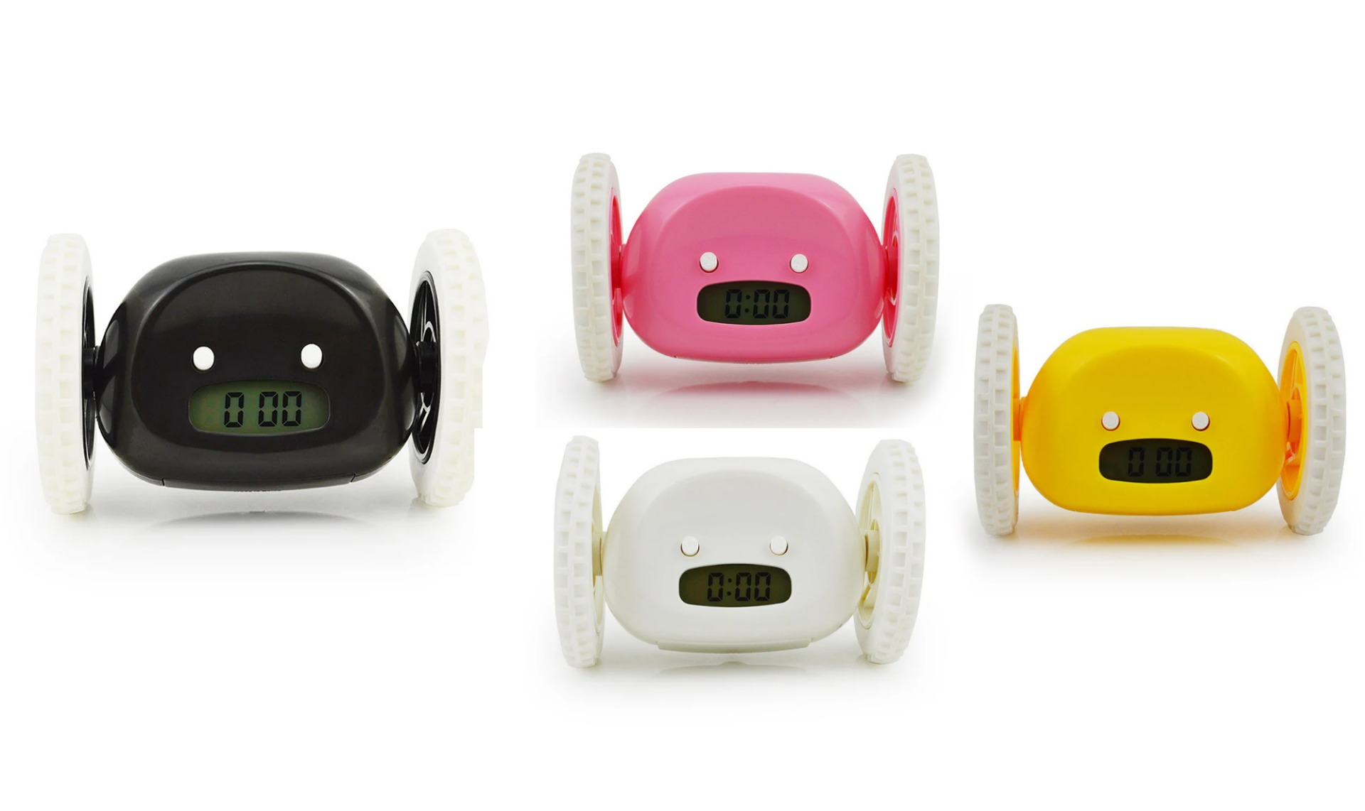 Vibe Geeks LED Lazy Running Battery Operated Digital Alarm Clock ...