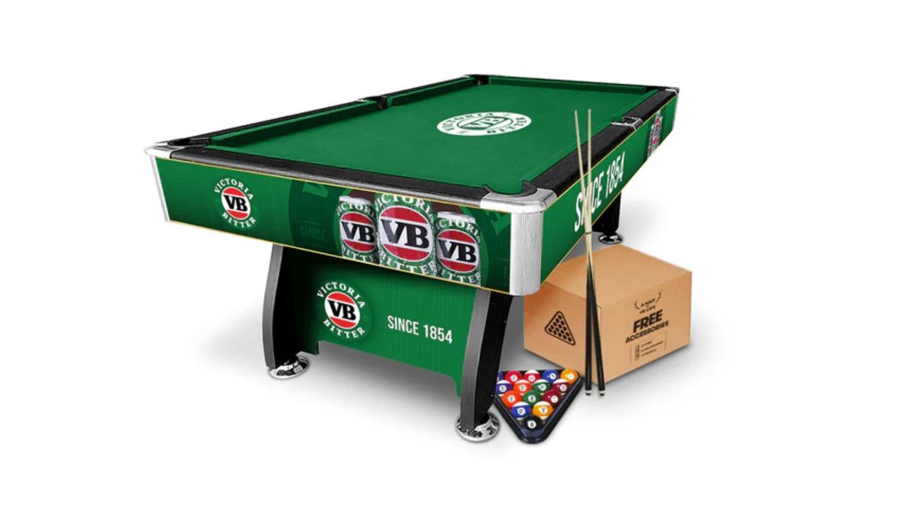 A Man and His Cave 7ft MDF Victoria Bitter Pool Snooker Billiard Table ...