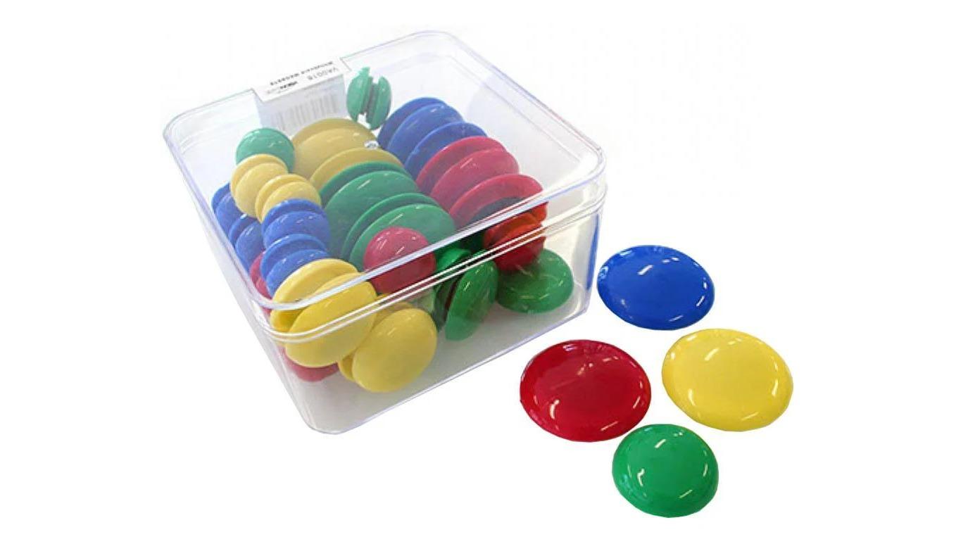 Visionchart Pack of 48 Assorted Magnetic Whiteboard Button | Harvey Norman