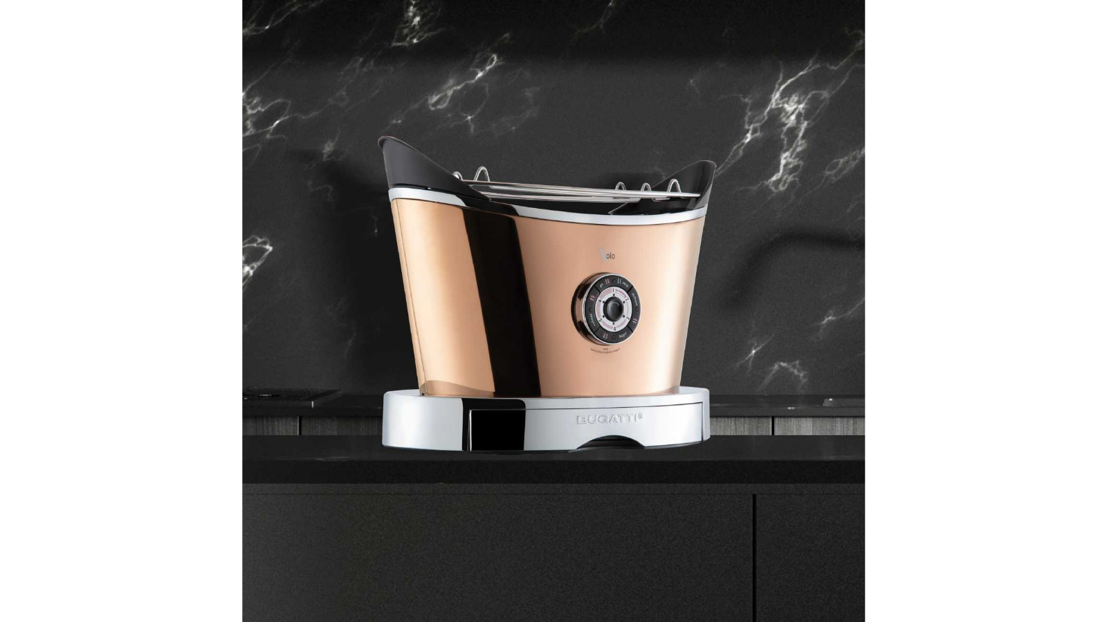 Bugatti Volo 2 Slice Toaster - Rose Gold | Harvey Norman