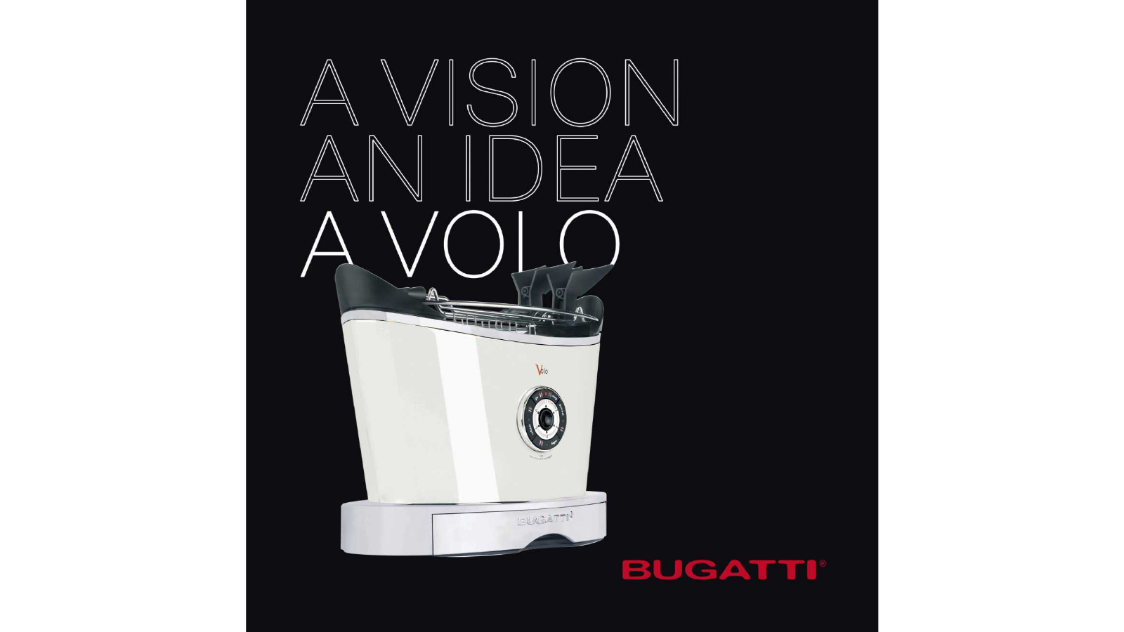 Bugatti Volo 2 Slice Toaster - White | Harvey Norman