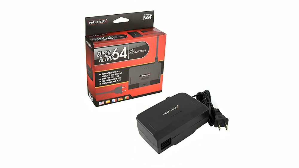 Latest Buys N64 Super Retro AC Adaptor with AU Plug | Harvey Norman