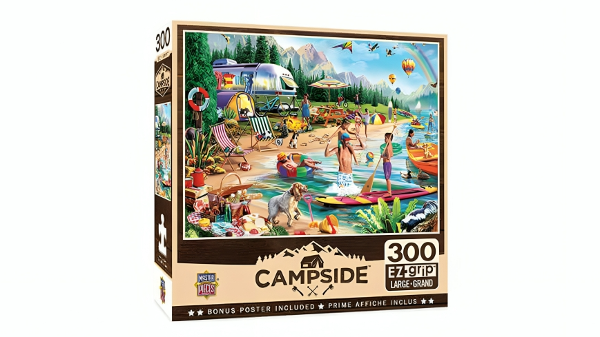 Masterpieces Campside 300 Piece EZ Grip Puzzle - Day at the Lake ...