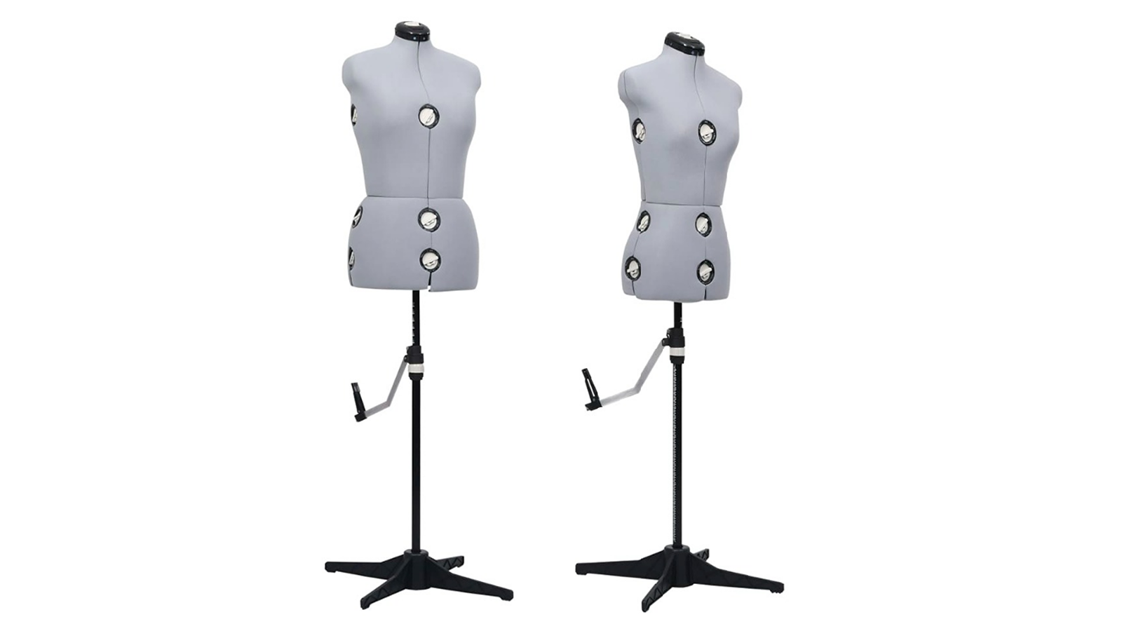 vidaXL Grey Female Adjustable Dress Form | Harvey Norman