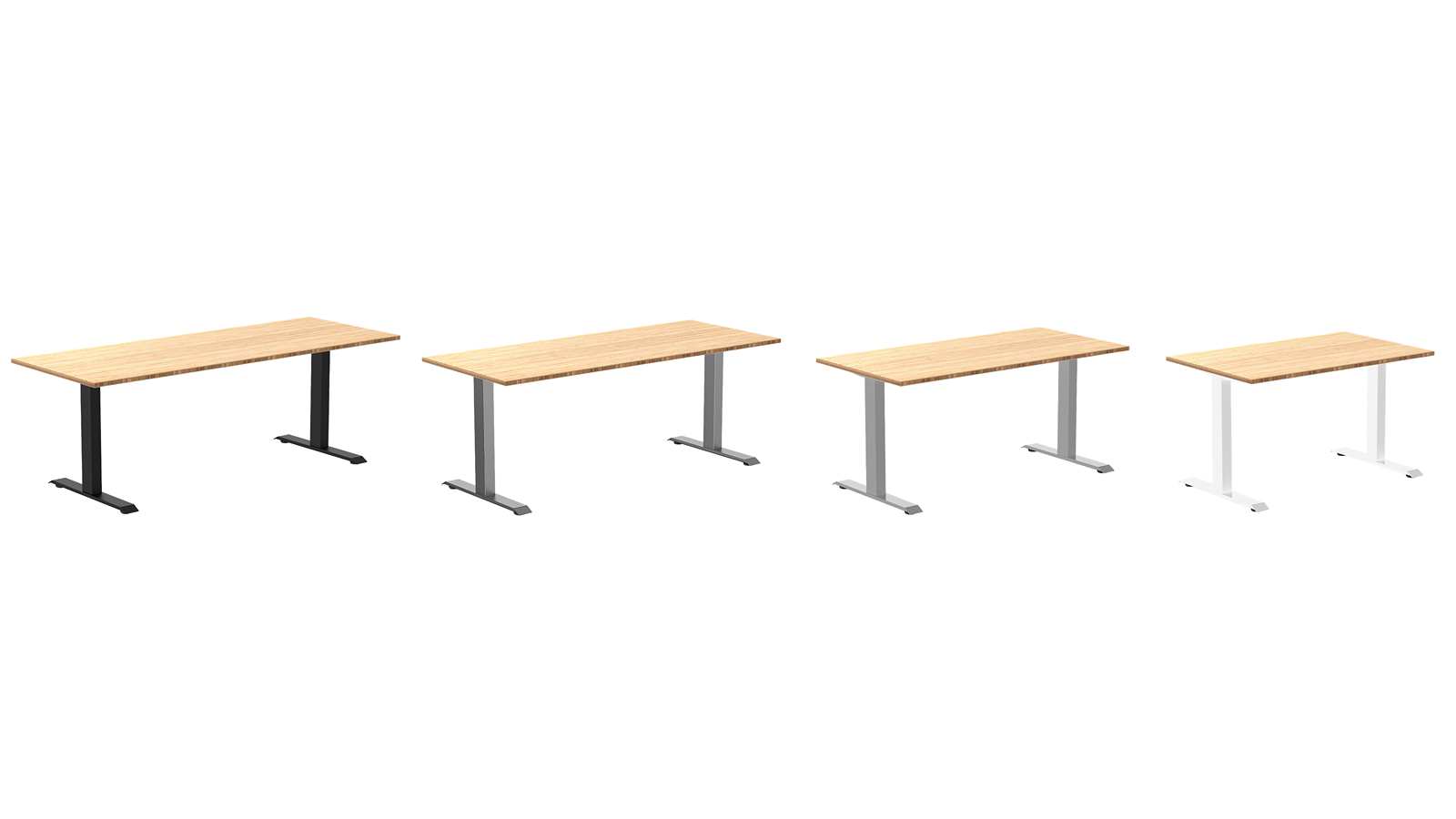 Desky Zero Bamboo Office Desk | Harvey Norman