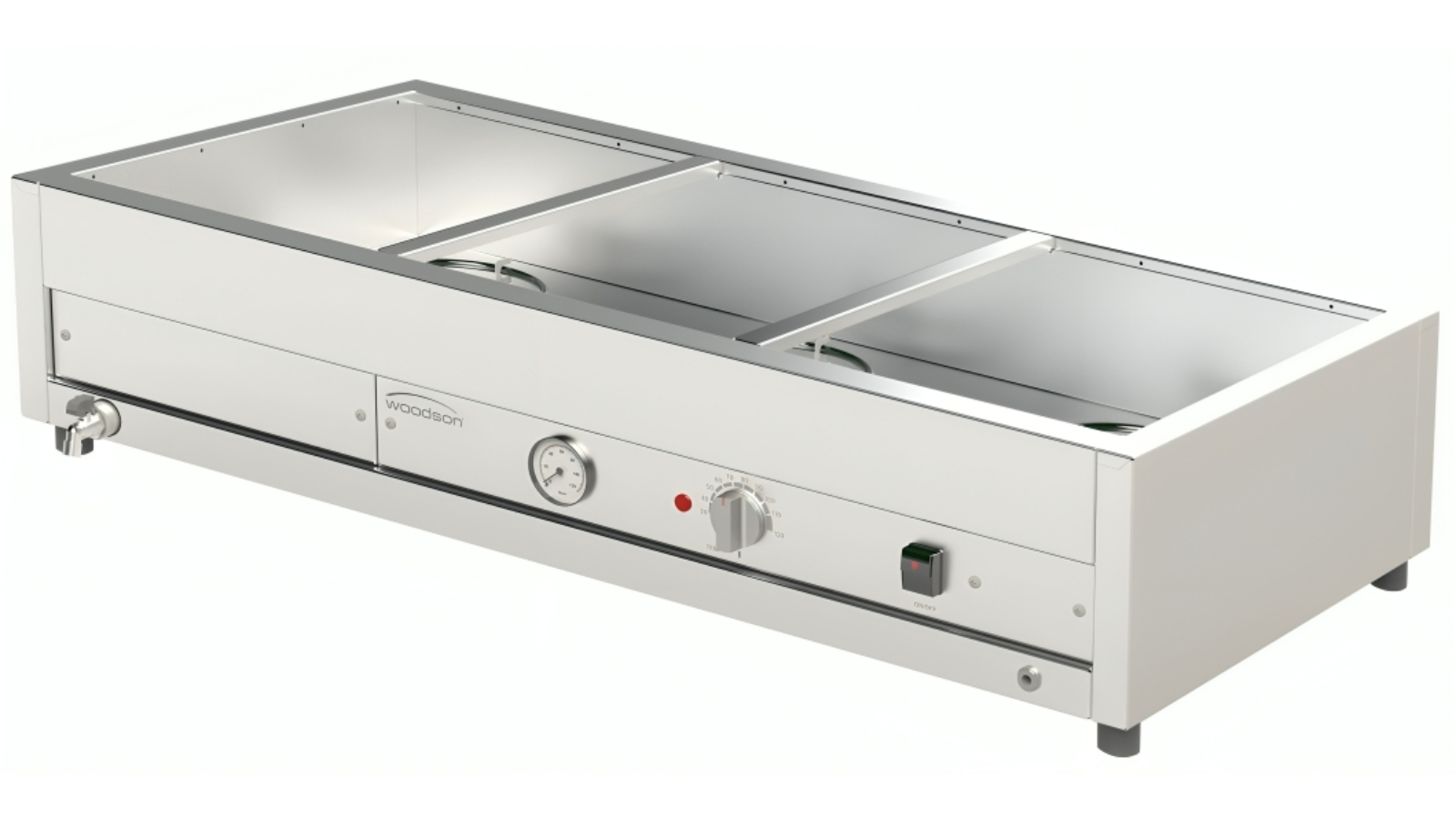 Woodson W.BMA23 Large 2 Row/3 Bay Bain Marie | Harvey Norman