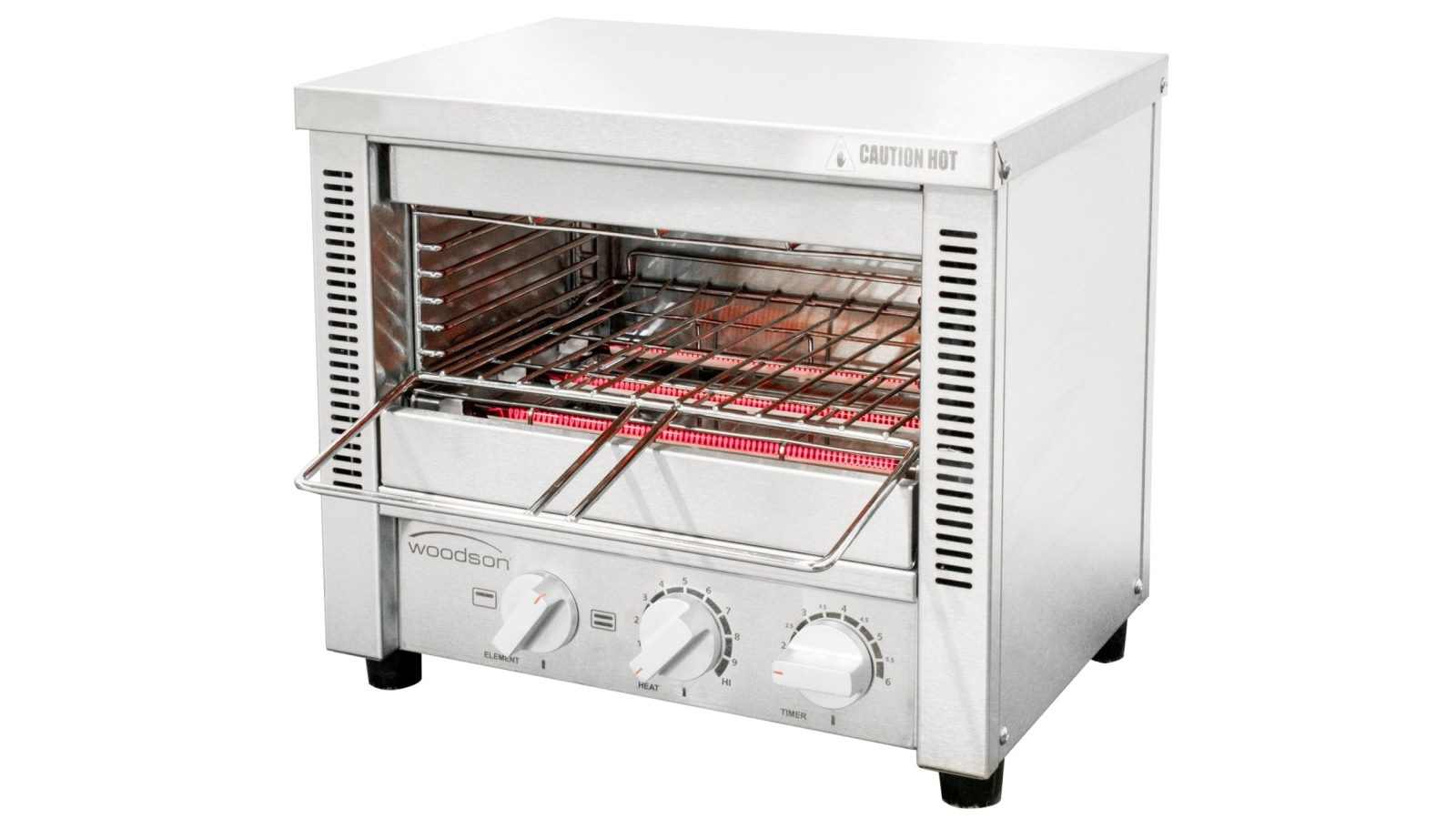 Woodson Multi-Function 4 Slice Glass Element Toaster Griller | Harvey ...