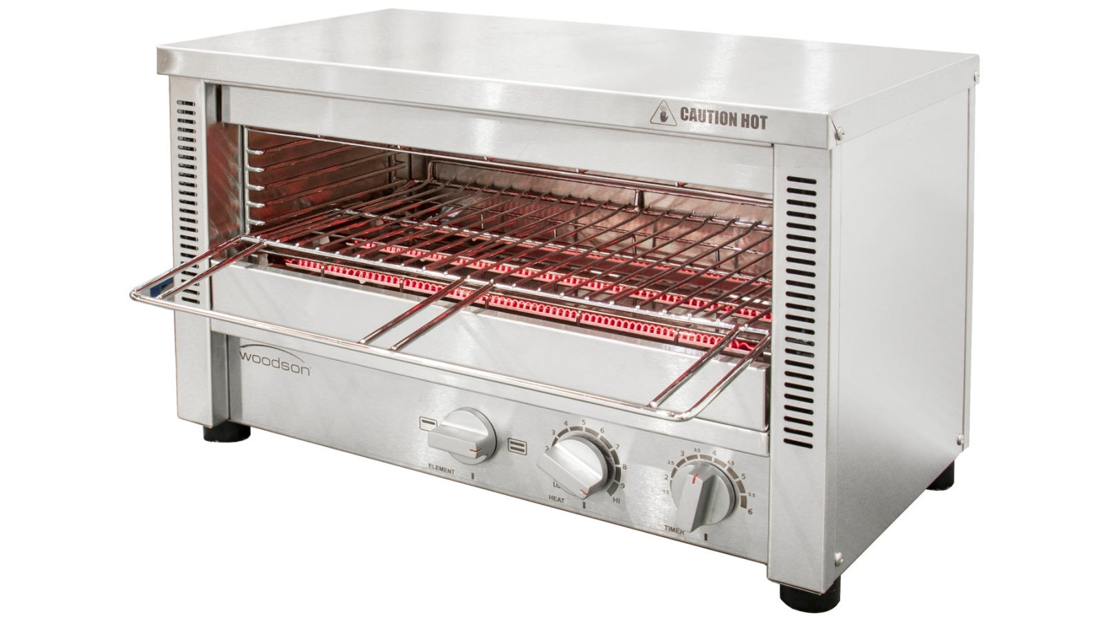 Woodson Multi-Function 8 Slice Glass Element Toaster Griller | Harvey ...
