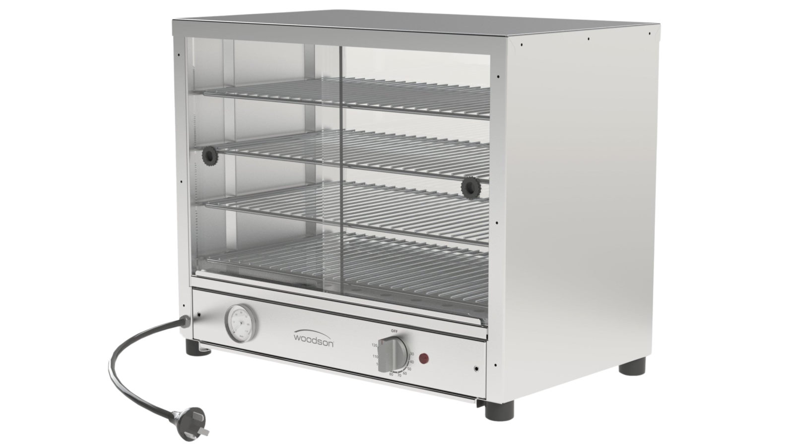 Woodson Pie Display and Food Display 50 Capacity with Sliding Glass ...