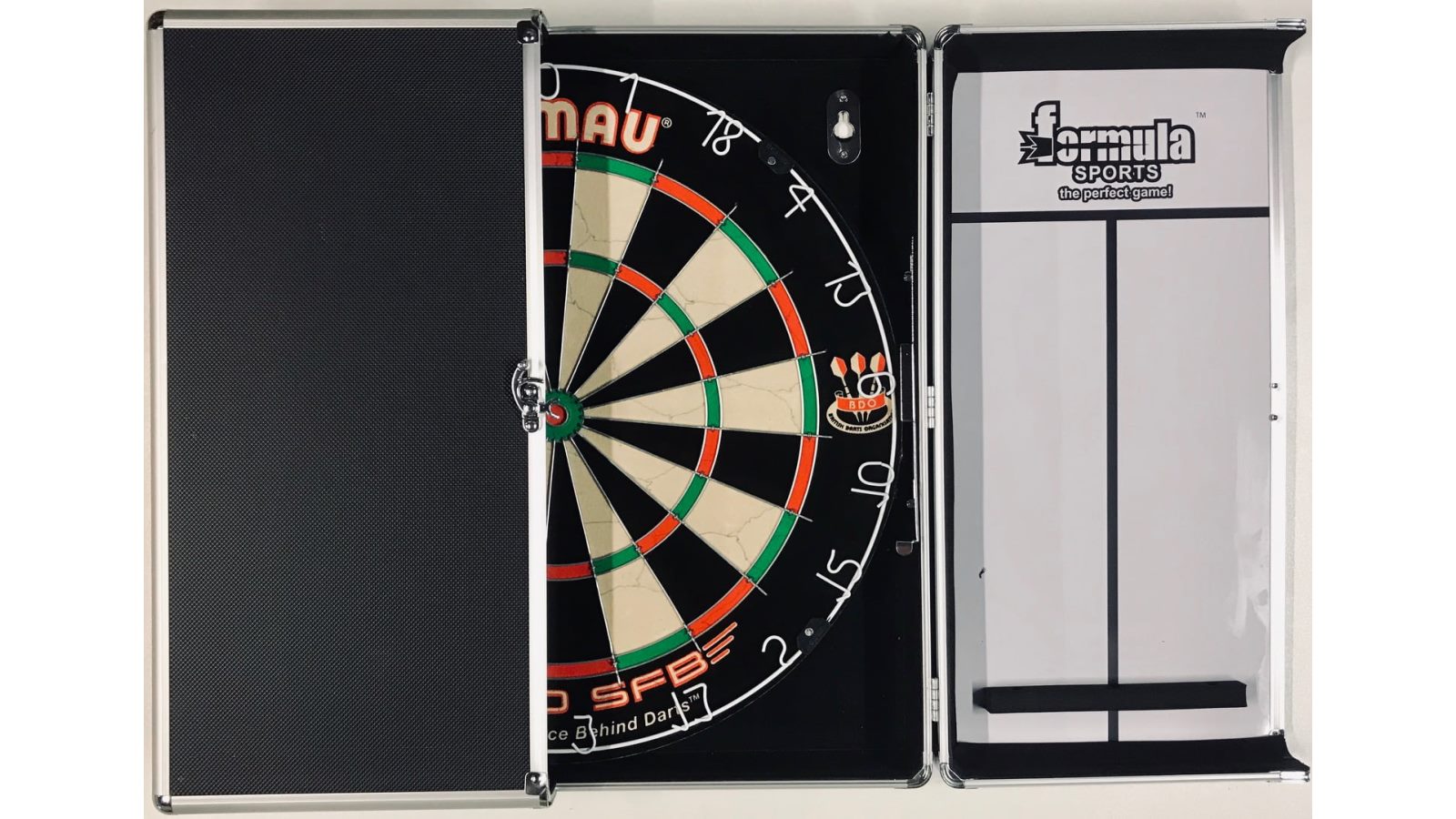 Winmau Pro SFB Bristle Dart Board Set - Aluminium Alloy Cabinet with 6 ...