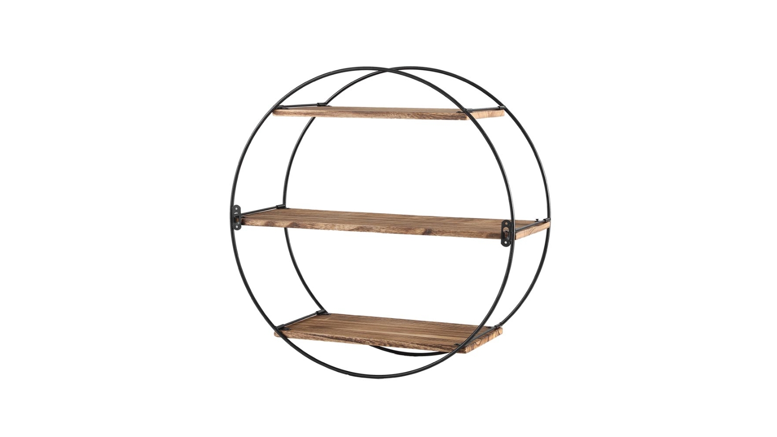 Artiss Floating Wall Shelves 3 Tiers Round Display Rack | Harvey Norman