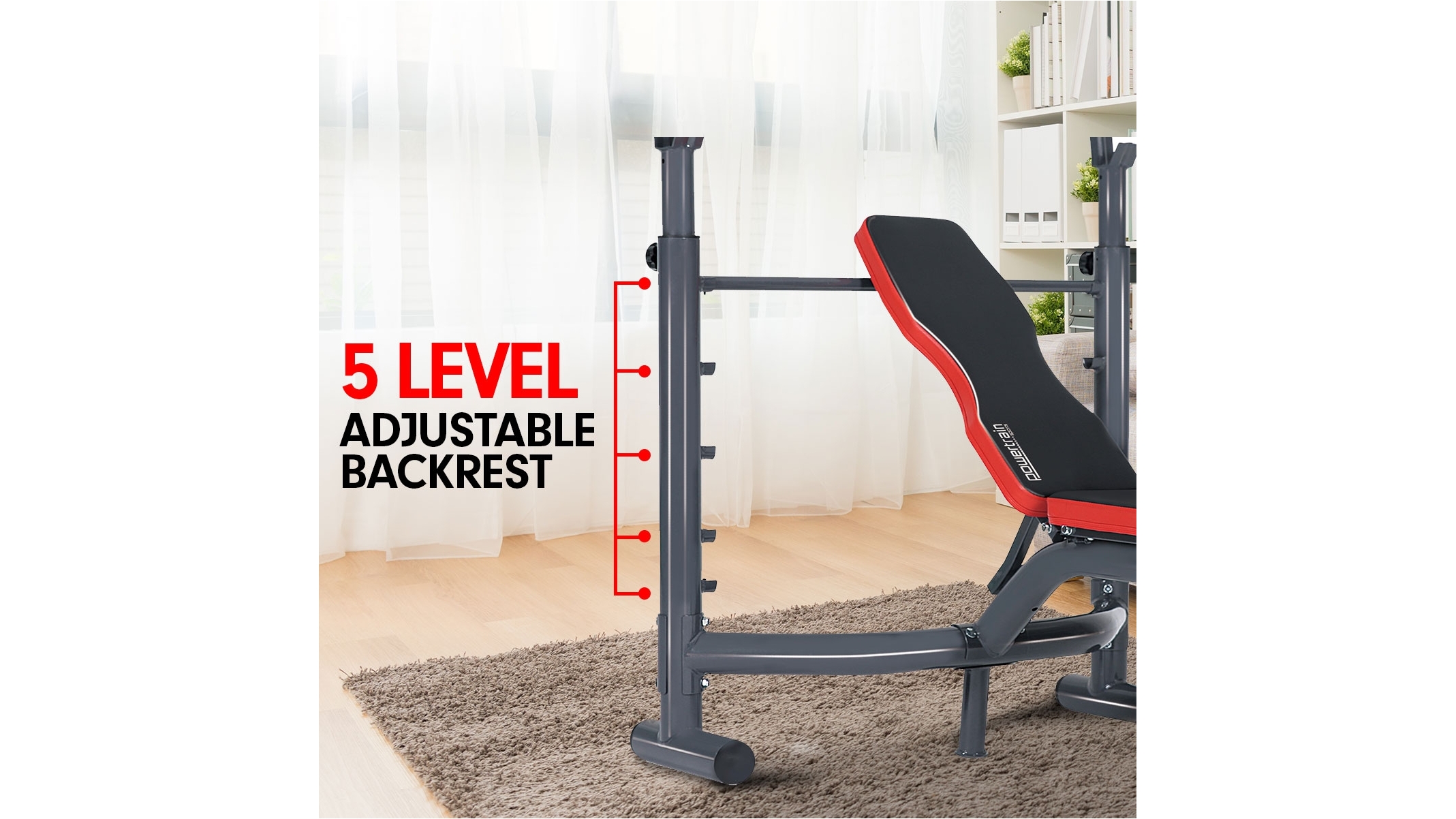 Powertrain Home Gym Fitness Bench Incline Press | Harvey Norman