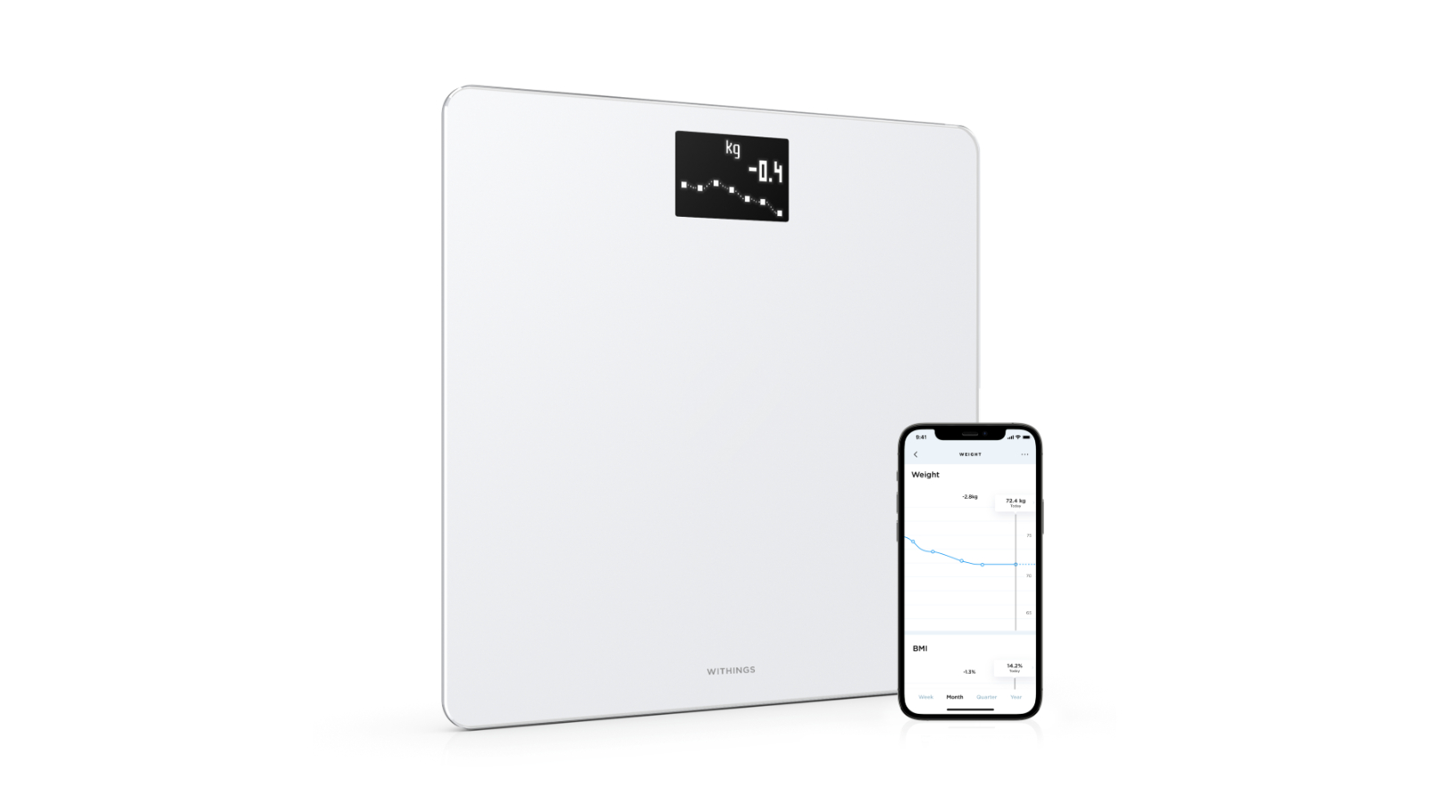 Withings Body BMI WiFi Scale - White | Harvey Norman