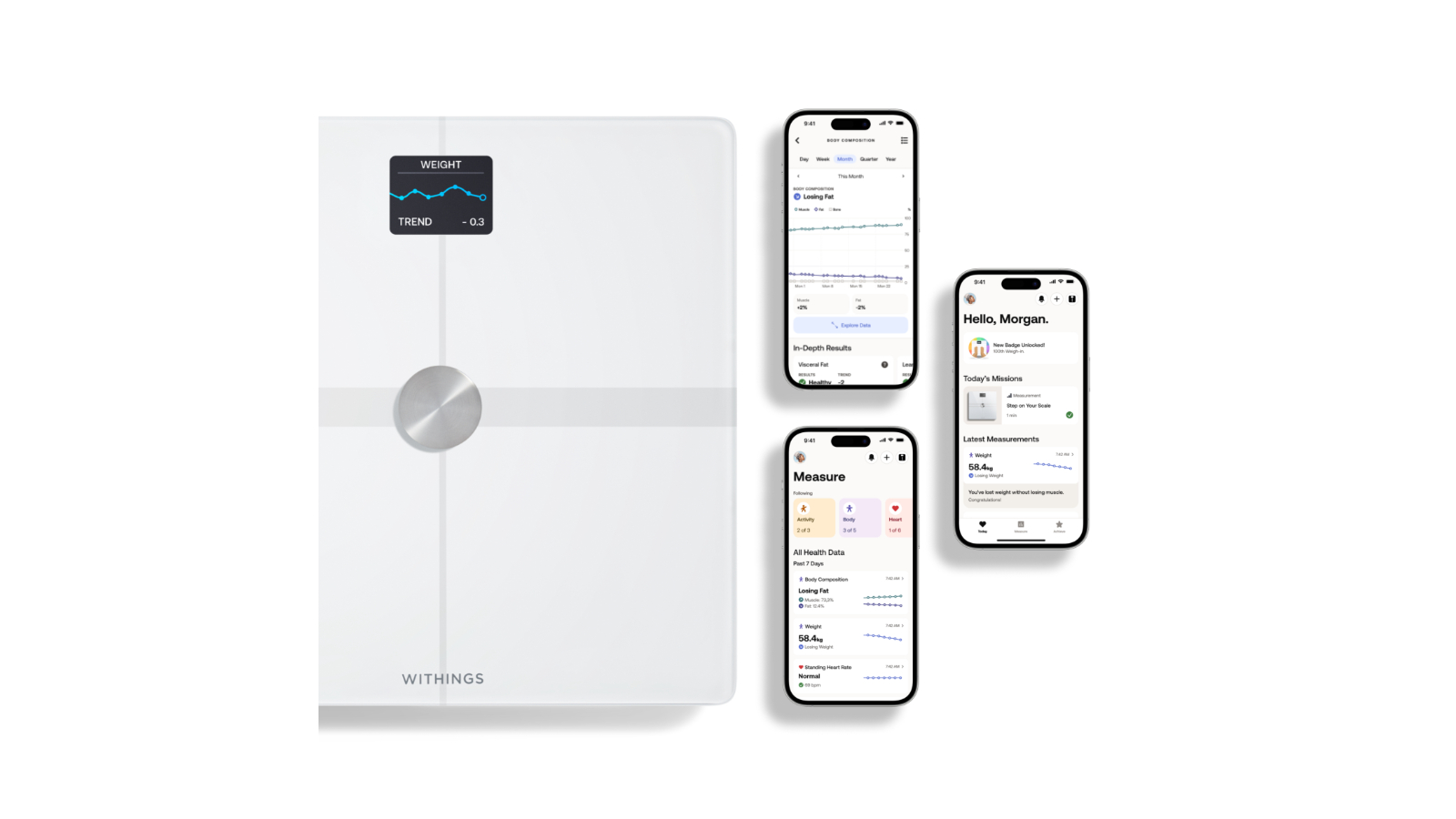 Withings Body Smart Scale - White | Harvey Norman