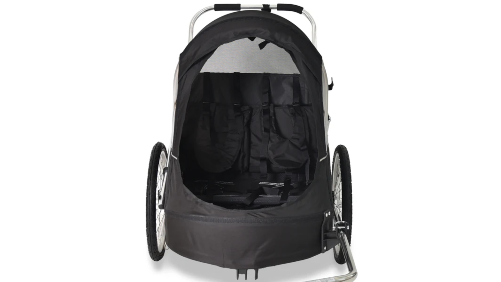 Wike Premium Double Children's Bike Trailer - Black | Harvey Norman