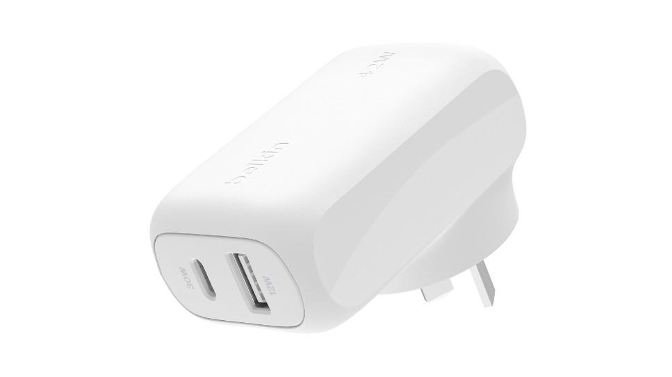 Belkin 42W BoostCharge Dual Wall Charger - White | Harvey Norman