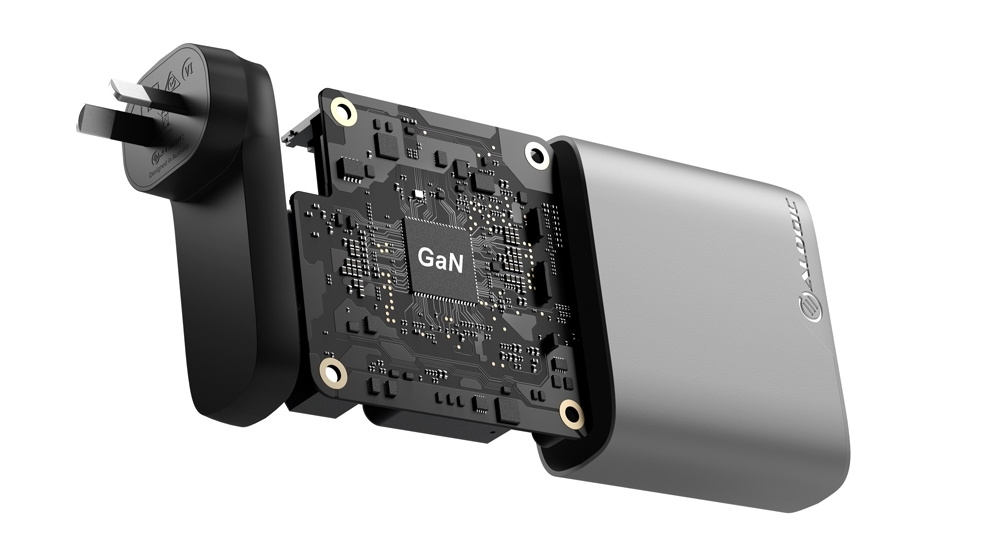 Alogic 4X100 Rapid Power 4 Port 100W GaN Wall Charger - Space Grey | Harvey Norman