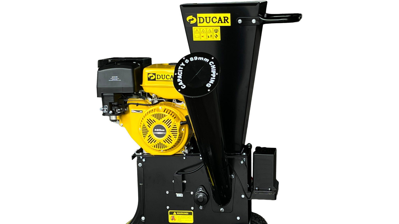 Ducar 601C 15HP Key Start Wood Chipper Mulcher Grinder - Yellow Black ...
