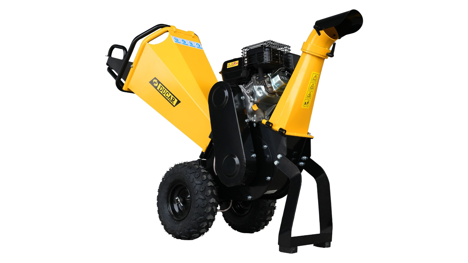 Ducar 70P 3600 RPM Wood Chipper with E-Start Mulcher Grinder - Yellow ...