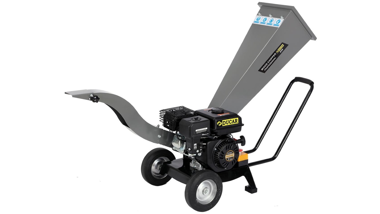 Ducar 7HP Wood Chipper Mulcher - Silver | Harvey Norman