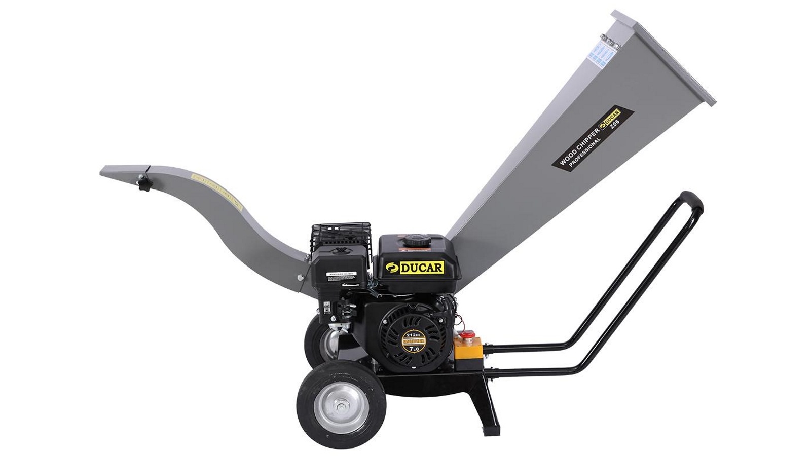 Ducar 7HP Wood Chipper Mulcher - Silver | Harvey Norman