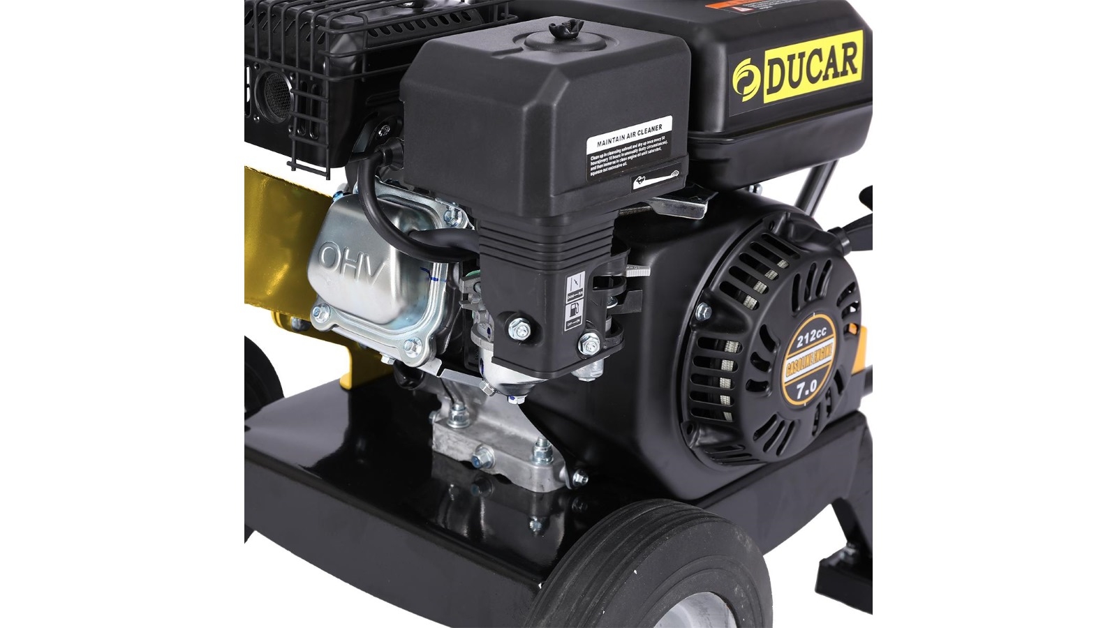 Ducar 7HP Wood Chipper Mulcher - Yellow | Harvey Norman