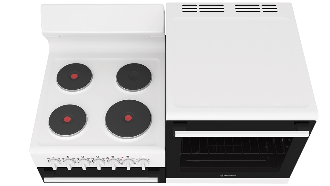 Westinghouse Elevated Electric Freestanding Cooker with Solid Cooktop ...