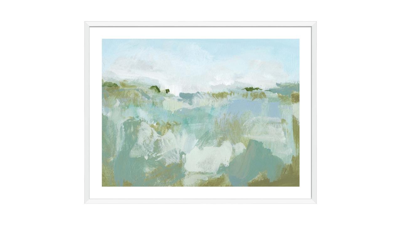 La Grolla West Wind II White Frame Wall Art - 74 x 59cm | Harvey Norman