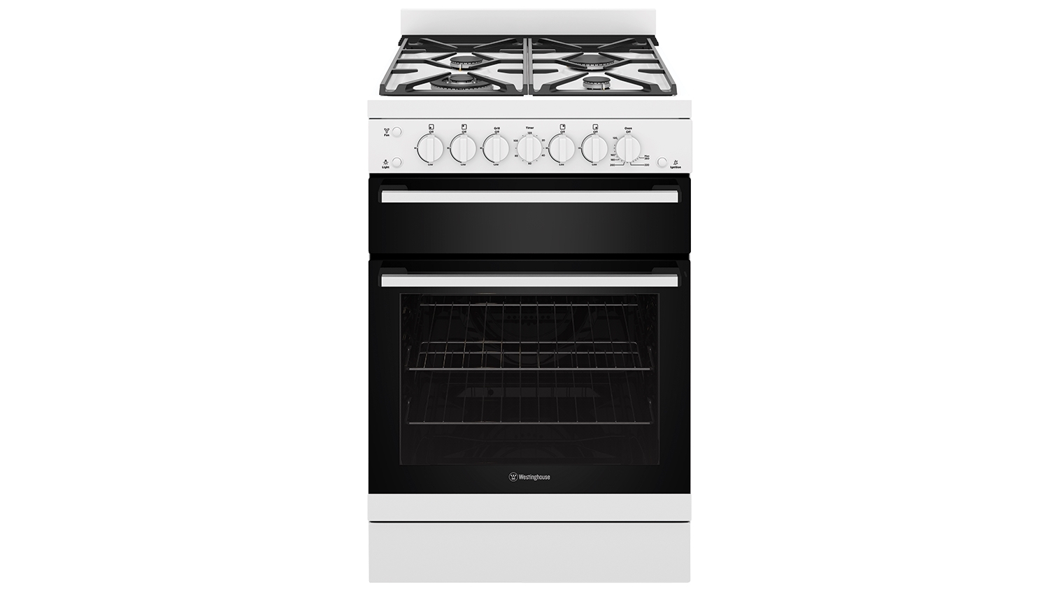 Westinghouse 600mm Natural Gas Freestanding Cooker with Separate Grill ...