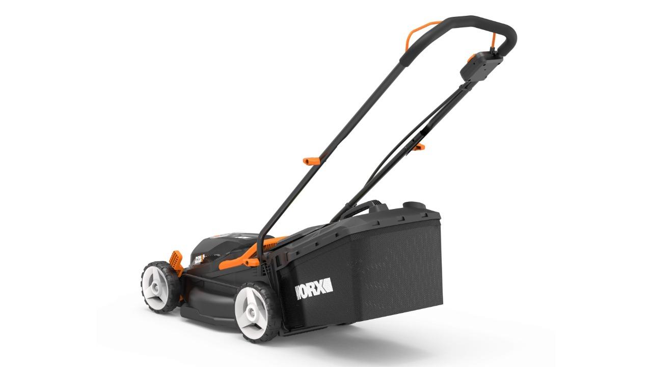 Worx 40V 34cm Push Lawn Mower Kit with 2 Powershare Batteries and Charger WG779E Harvey Norman