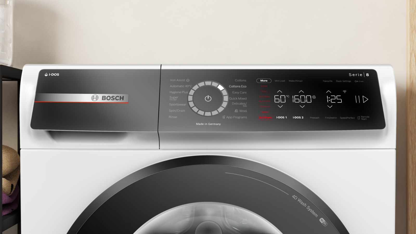 Bosch Series 8 iDOS Washing Machine - 10kg | Harvey Norman
