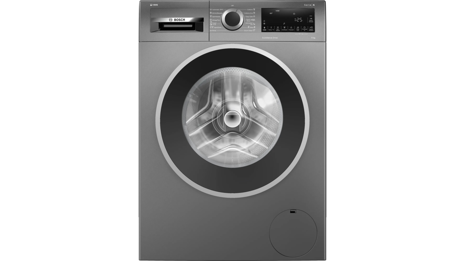 Bosch 9kg Series 6 Front Load Washing Machine with i-DOS - Graphite ...