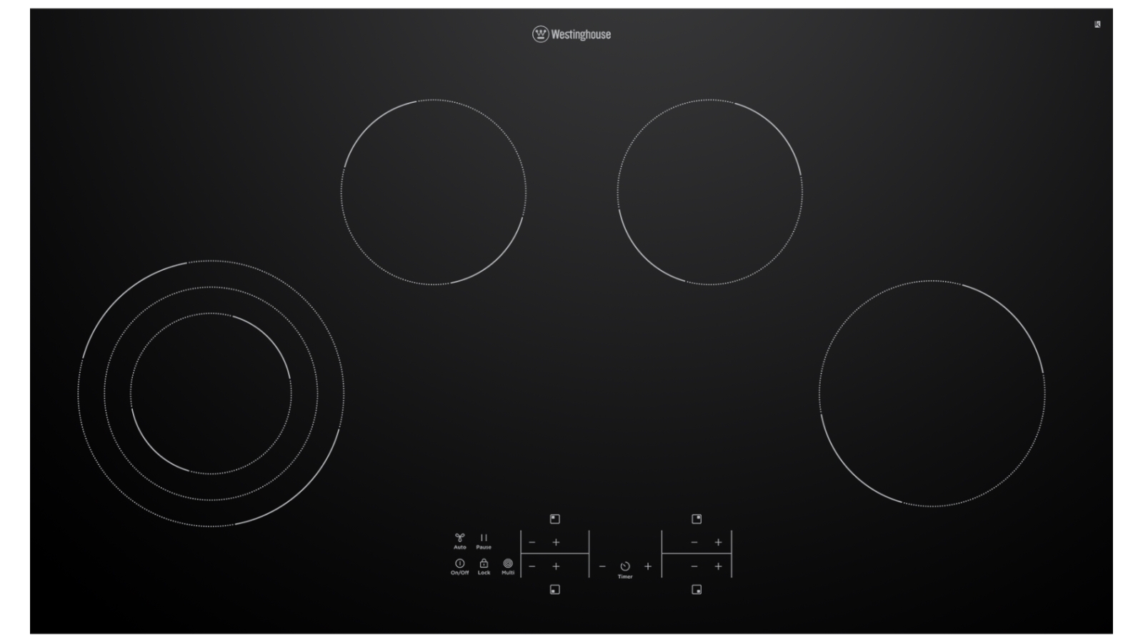 Westinghouse 900mm 4 Zone Ceramic Cooktop | Harvey Norman