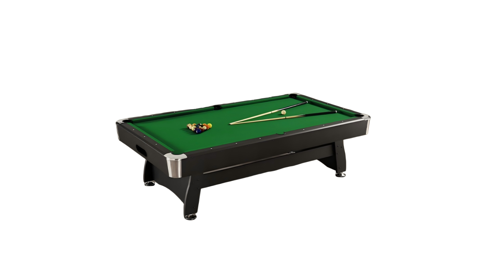 TopOne Sports Nova MDF Pool/Billiard Table with Ball Return System with ...