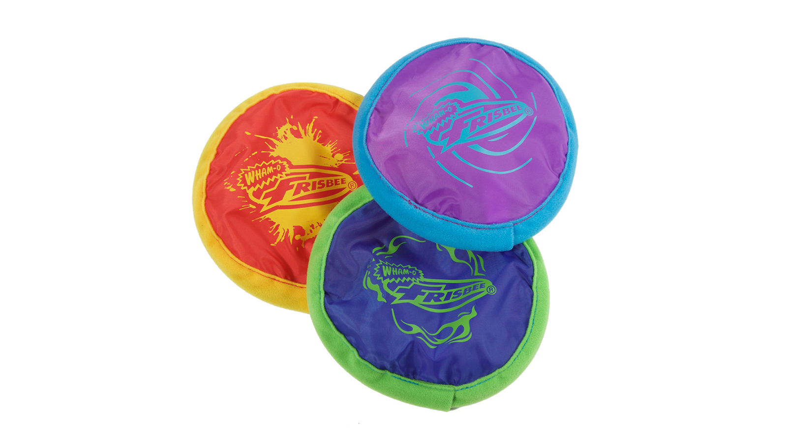 Wham-O 3 Piece Assorted Mini Pocket Foldable 15cm Frisbee Disc Flying ...