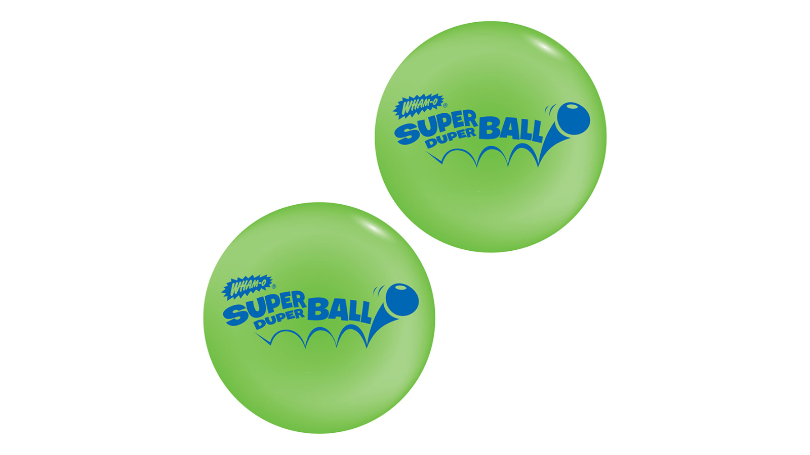 Wham-O 2 Piece Assorted 10cm High Bounce Super Duper Ball Outdoor Kids ...