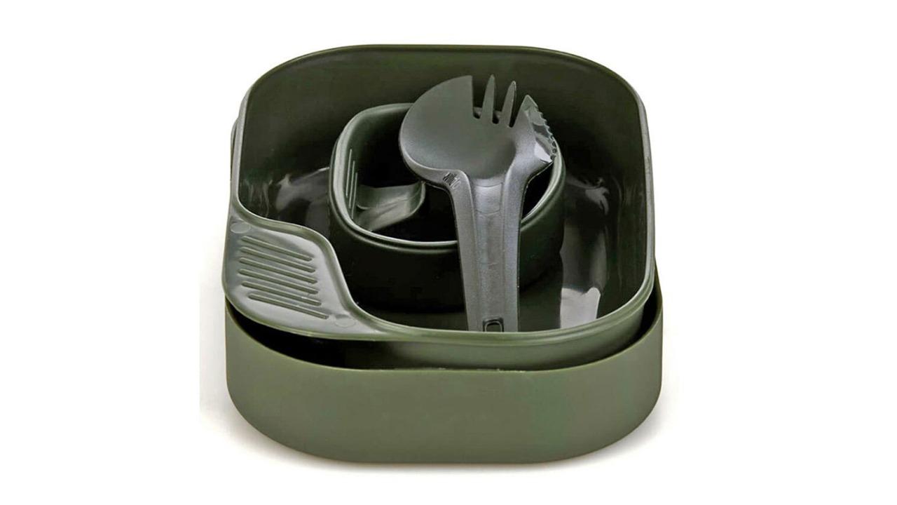 Wildo 7 Piece Camp-a-Box Complete Camping Set - Olive | Harvey Norman
