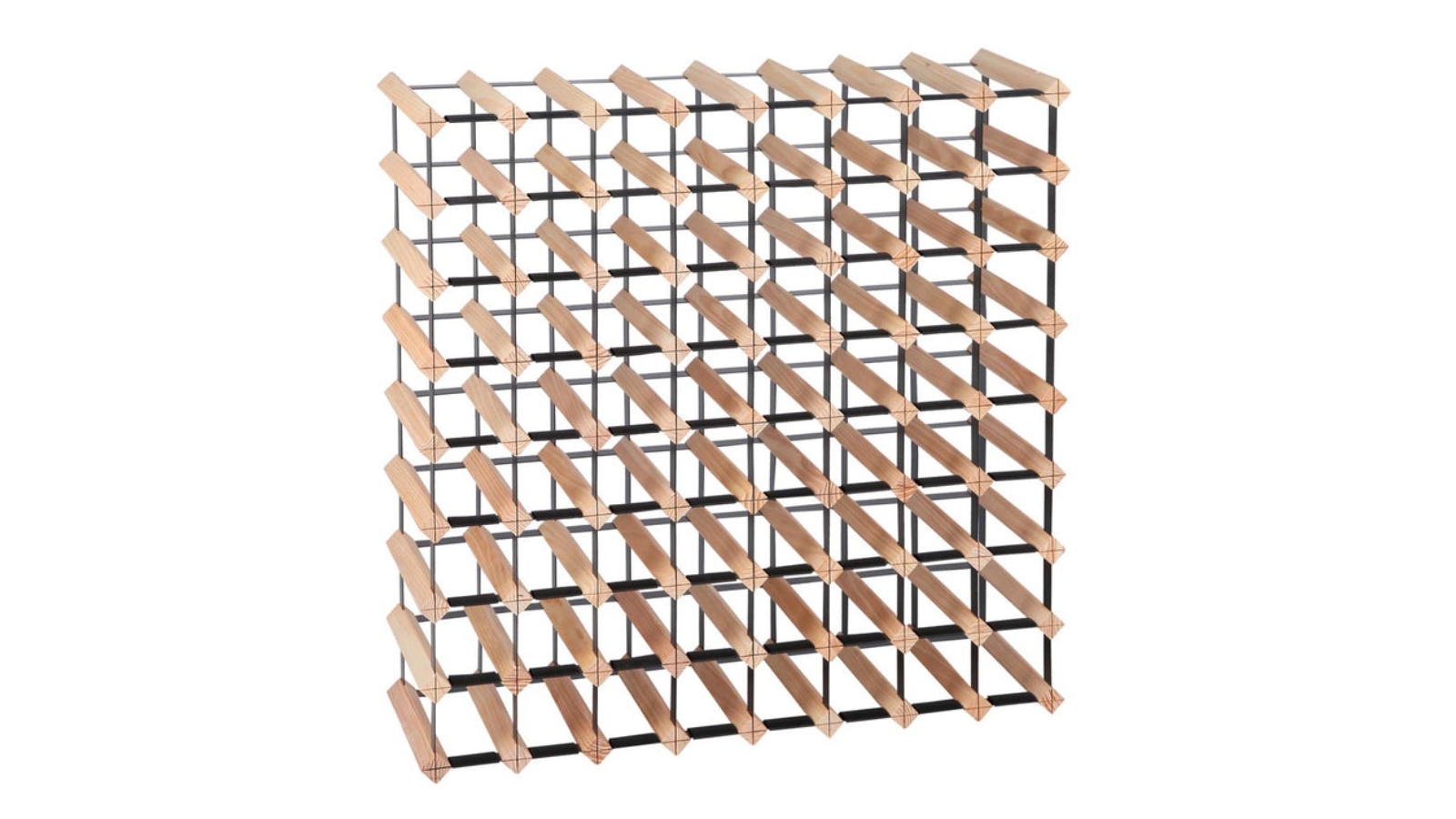 Artiss 72 Bottle Wine Rack - Natural | Harvey Norman