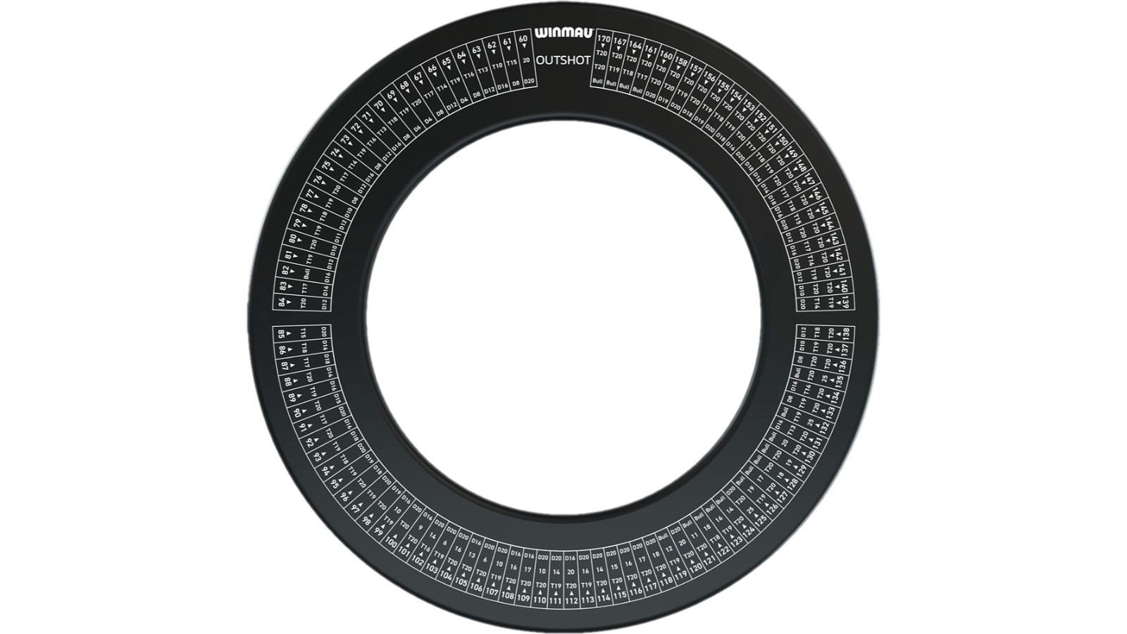 Winmau MVG Dart Board Michael Van Gerwen with Outshot Dartboard ...