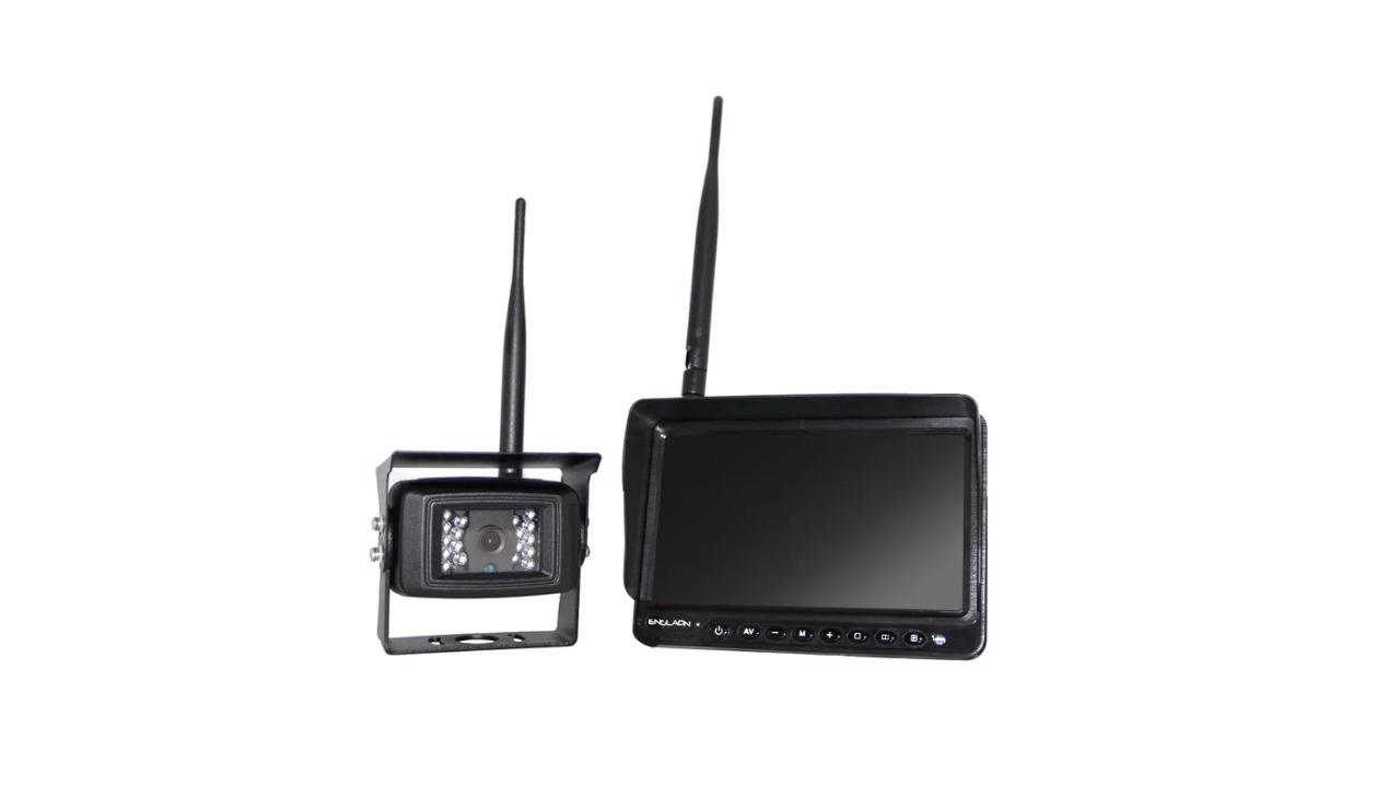 Englaon 12V-48V Wireless 7inch DVR Monitor with 4 Reverse Camera ...