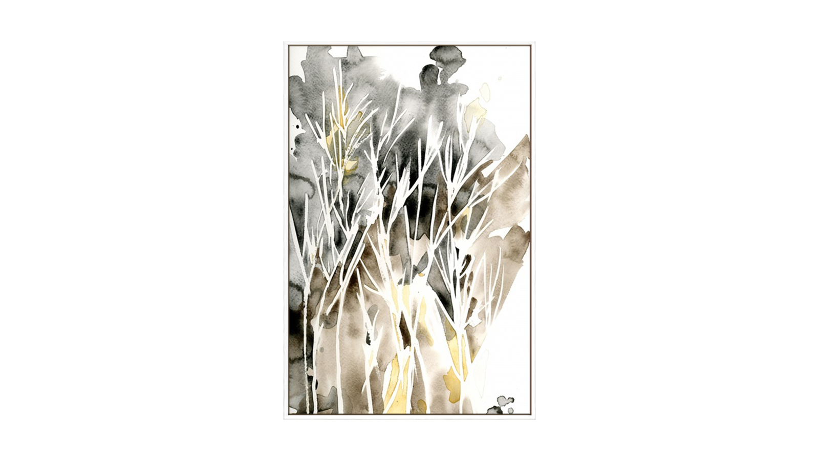 La Grolla Wispy Weeds II White Gallery Wall Art - 93 x 63cm | Harvey Norman
