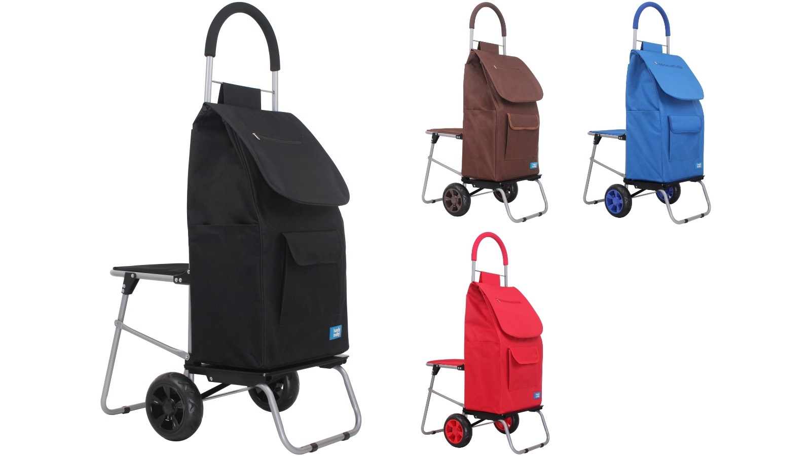 White Magic Handy Trolley with Seat | Harvey Norman