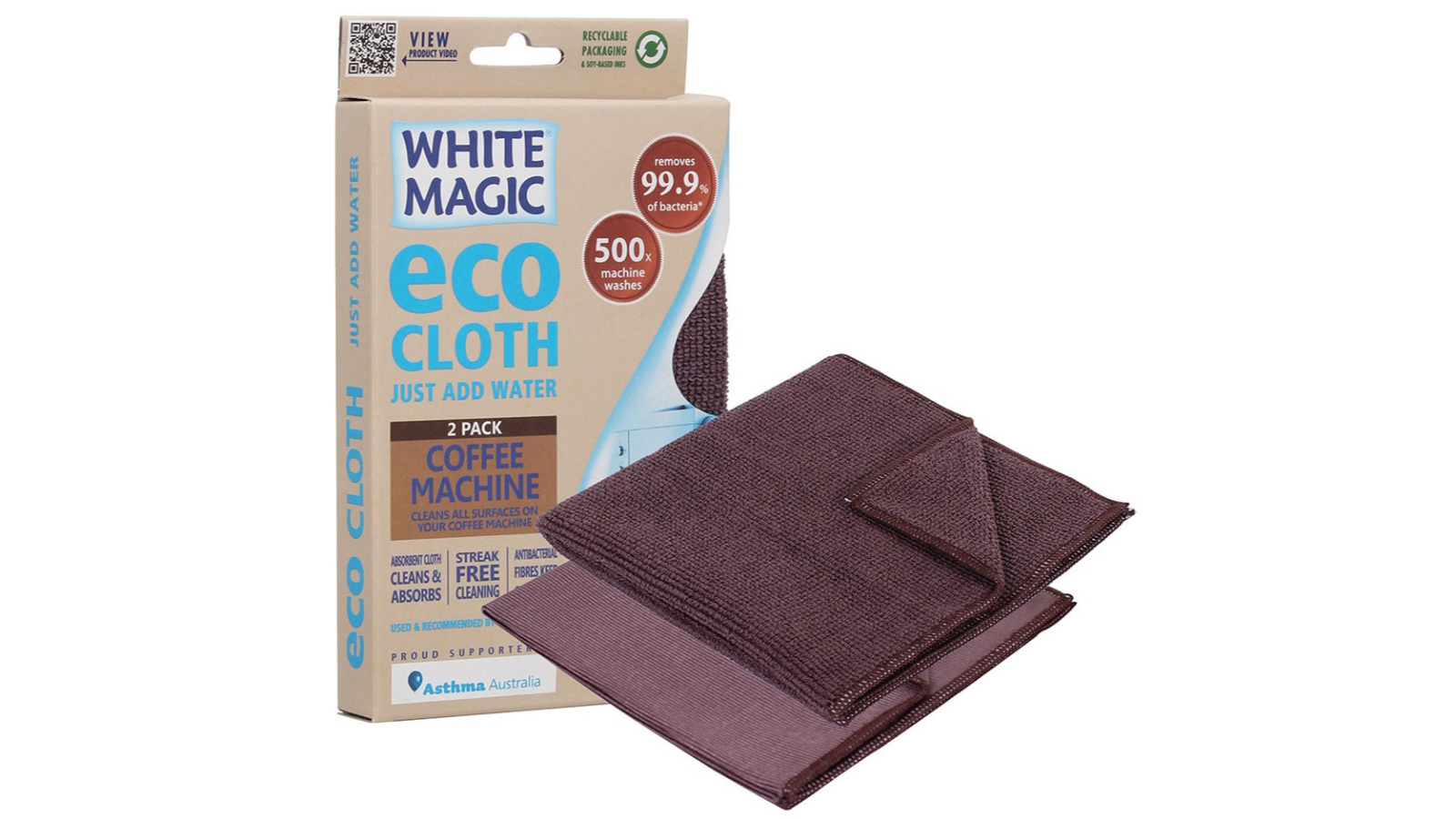 Eco Cloth Pack of 2 Coffee Machine Cleaning Tool | Harvey Norman