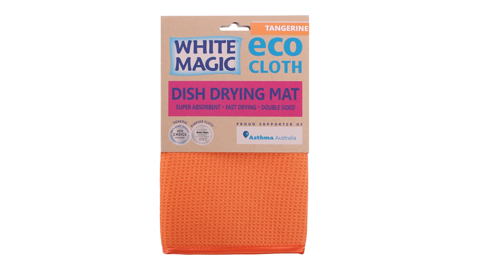 White Magic Dish Drying Mat - Tangerine | Harvey Norman