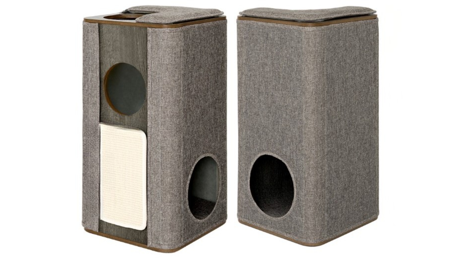 Taily Medium Wooden Cat Tree Pillar - Dark Oak | Harvey Norman