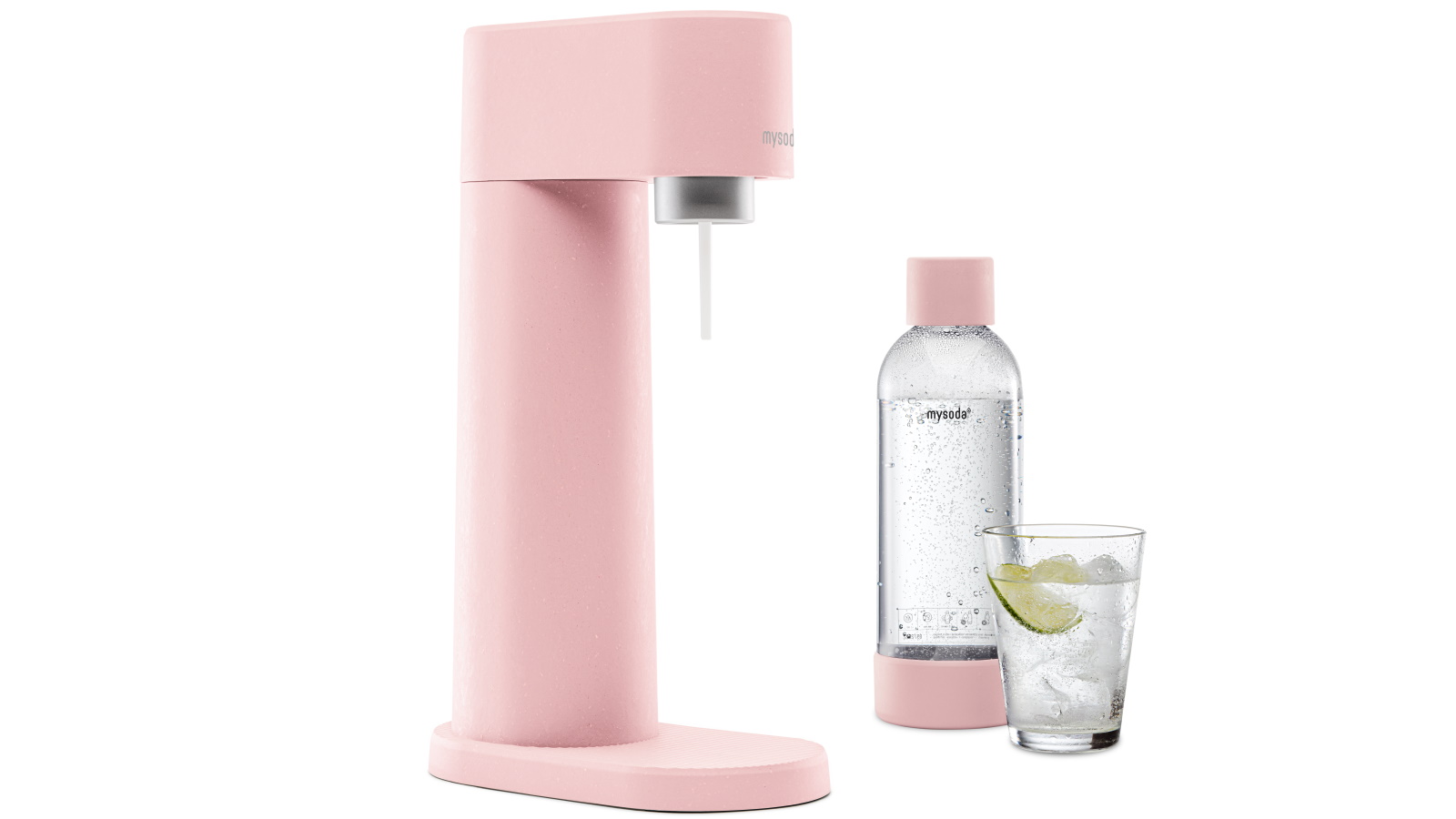 My Soda Woody Sparkling Water Maker - Pink | Harvey Norman