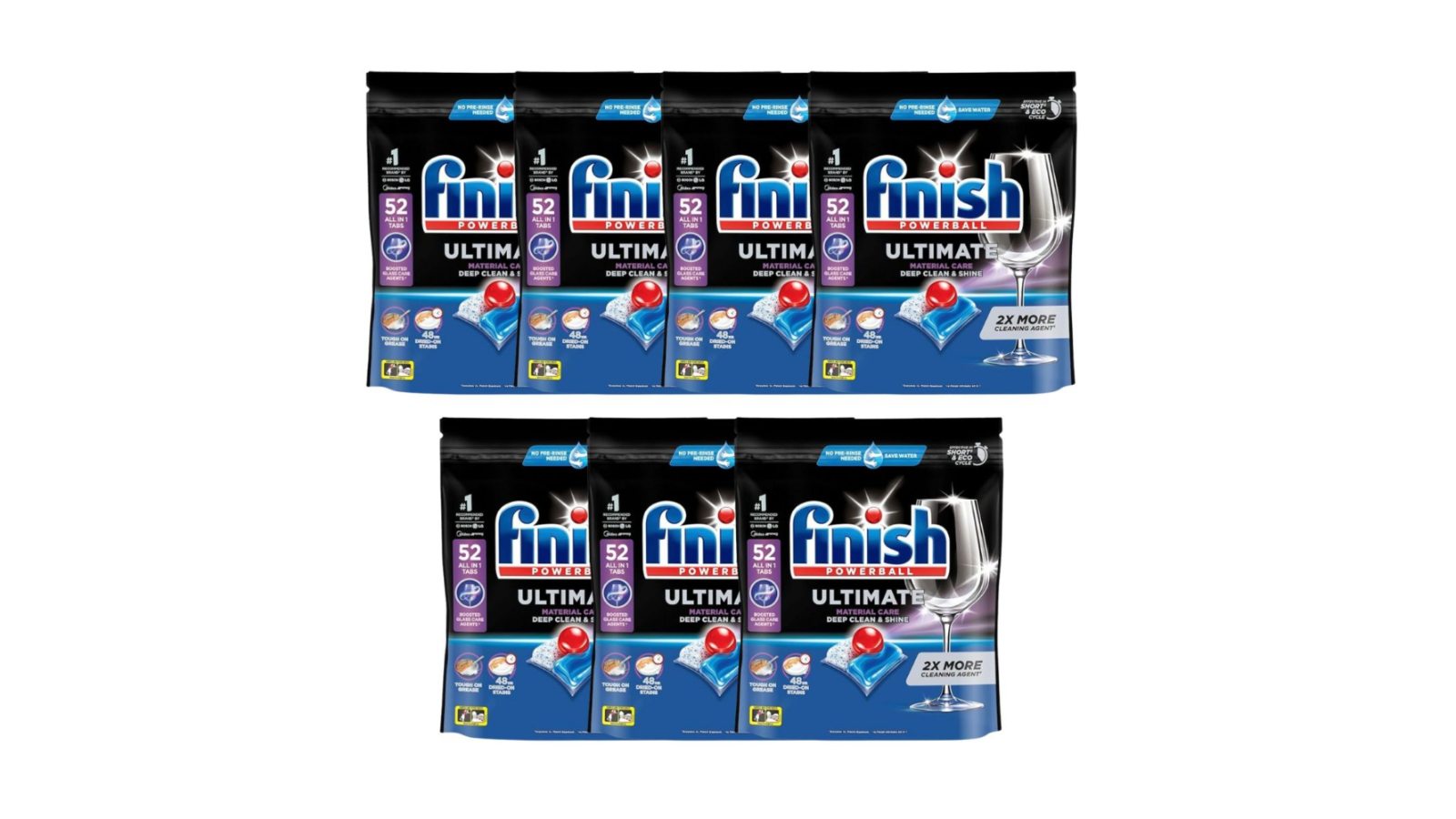 Finish Pack of 52 Powerball Ultimate Dishwashing Tablet | Harvey Norman